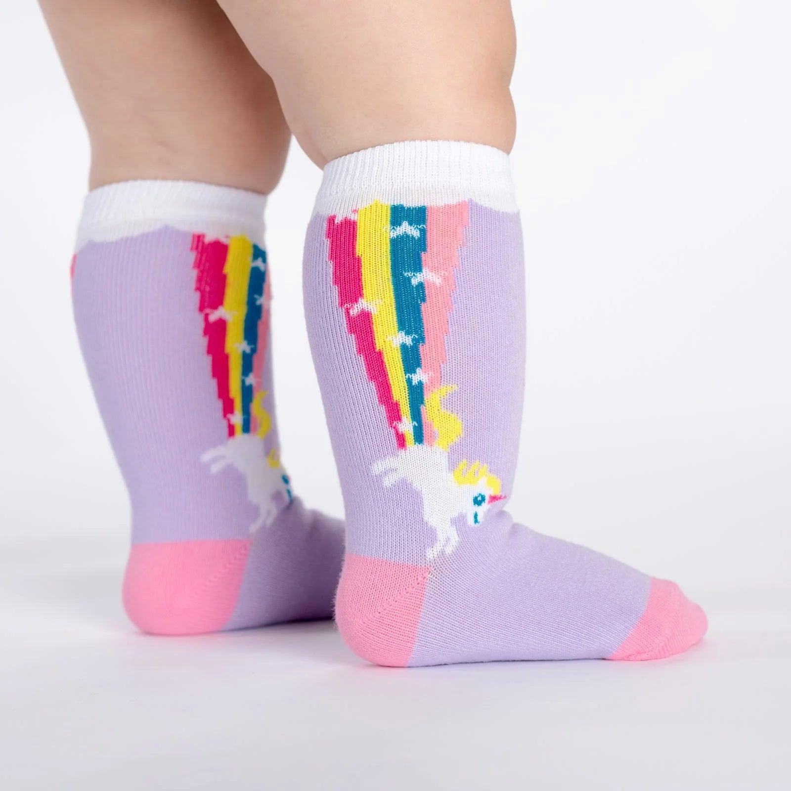 Toddler Knee - Rainbow Blast | Sockstar.no